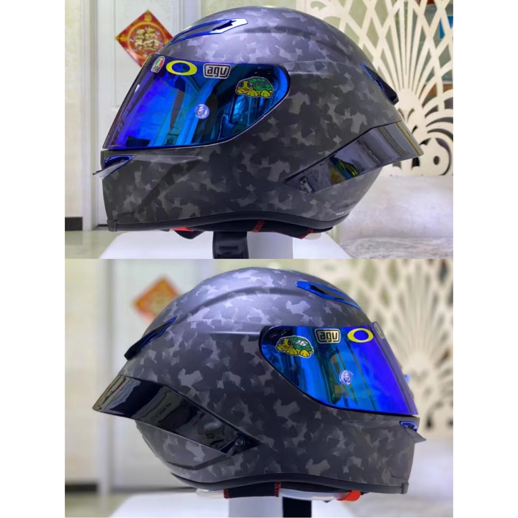 Full face helmet made of fiberglass, ice flower, emperor version ...