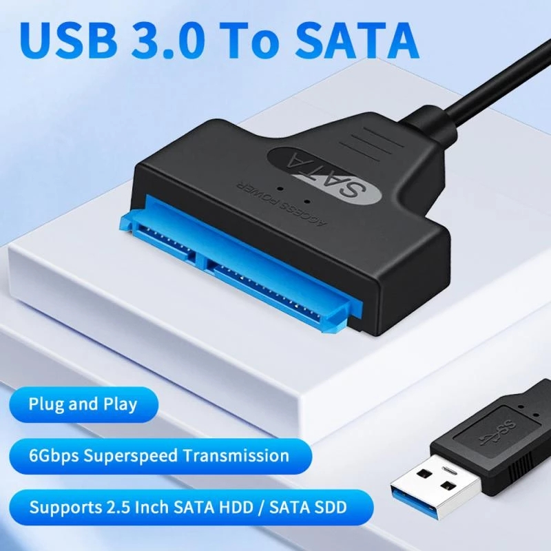 Usb 3.0 to SATA 22-Pin Adapter Cable, Conversion Cable, HDD, SSD ...