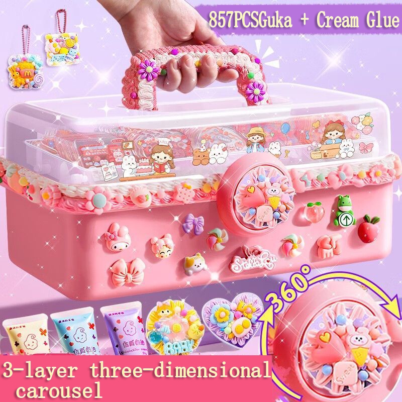 286/857 PCS Cream Guka Guka Set Sticker Guka Kuka Children's Puzzle ...