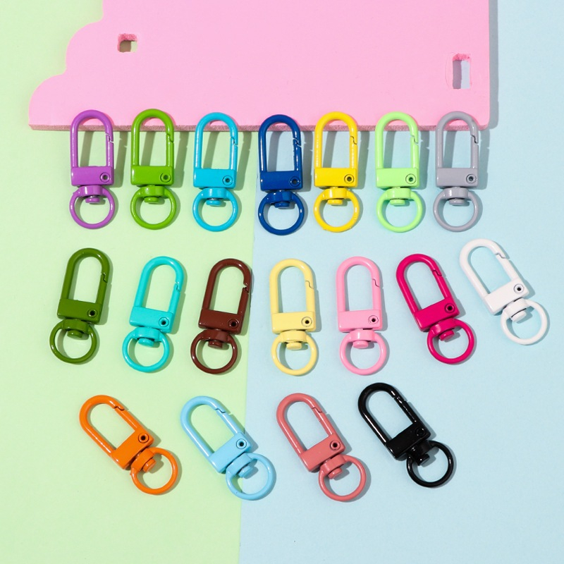 St.kunkka 10Pcs 13 * 33mm Claw Hook U-Shaped Candy Color Keychain Metal ...