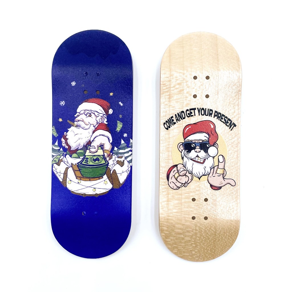 34mm Fingerboard Deck with Christmas Graphic Low Concave 100*34mm ...