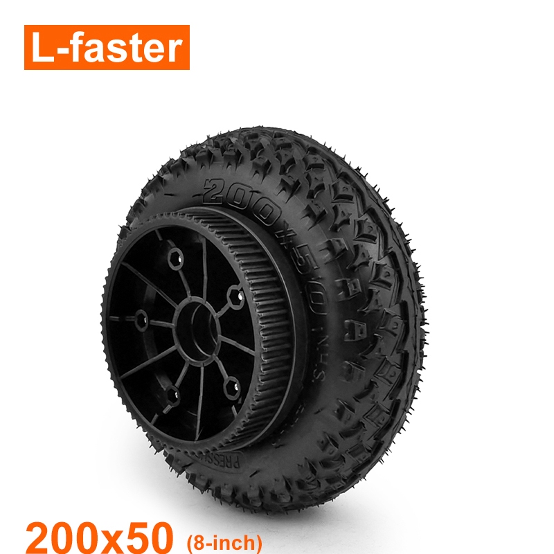 200x50 Mountain Tire Aluminium Alloy Skeleton HTD-5M Pulley Hub 8 Inch ...