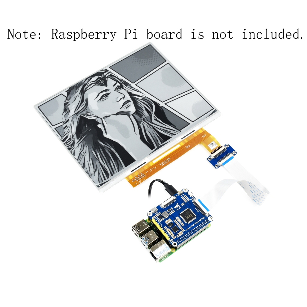 10.3inch 1872X1404 E-ink E-paper Display Screen Module HAT Starter Kit ...