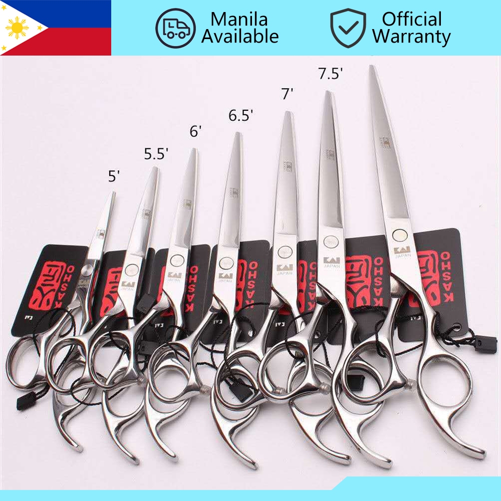 Gunting Japanese KASHO haircut scissors 6, 7, 8inch professional stainless steel Barber scissors ...