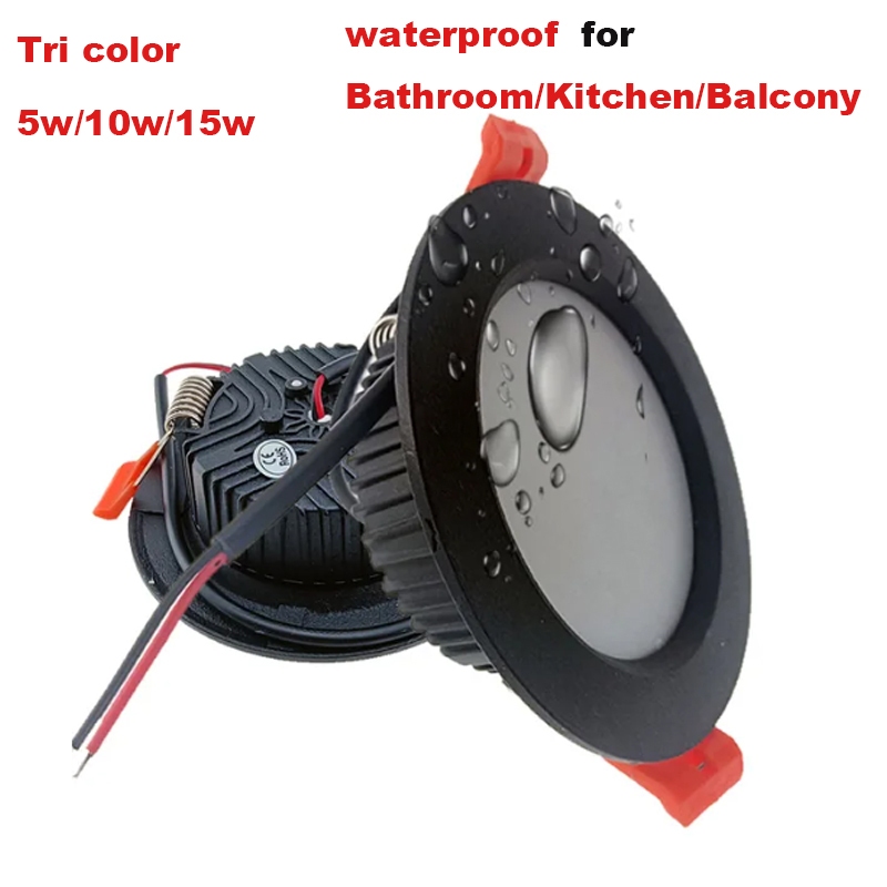 220V Kitchen IP65 LED Downlight Waterproof 5W 10W 15W Bathroom Toilet ...