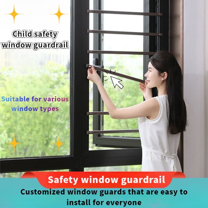Customized invisible anti-theft window guardrail safety window railing ...