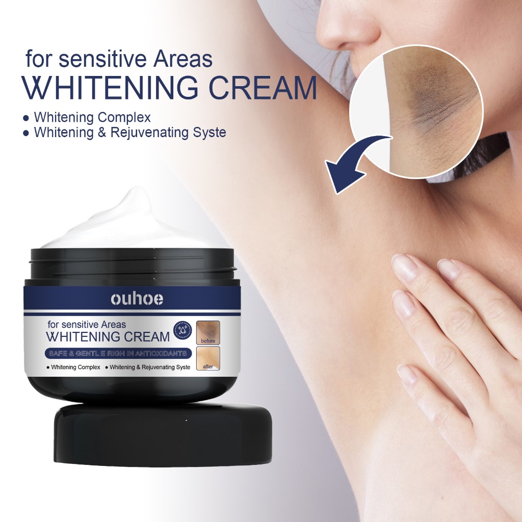 OUHOE Underarm Whitening Cream 30g Armpit Dark Skin Lightening Lotion ...
