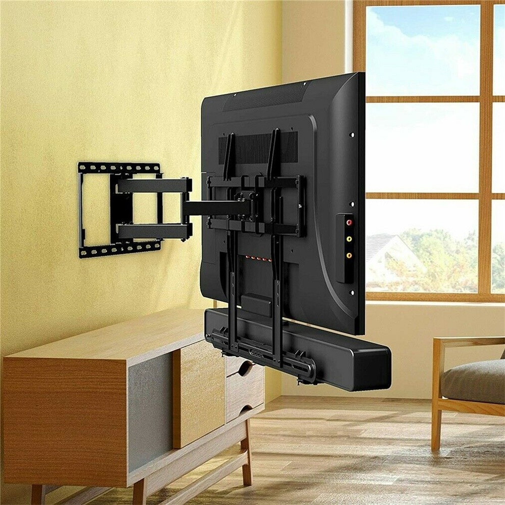 2PCS Heavy Duty Metal Soundbar Bracket Mount TV Hanger Sound Bar ...