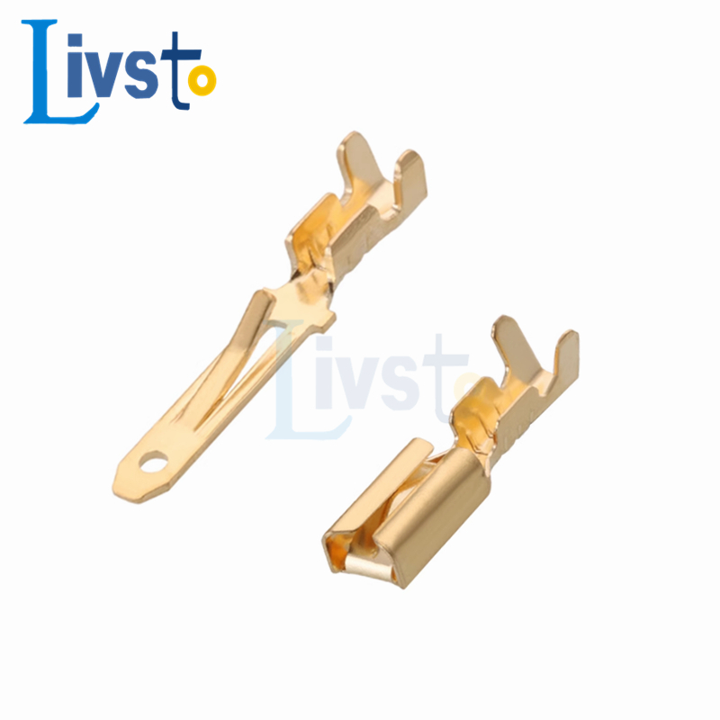 50/100 Pcs DJ611-2.8×0.5A DJ621-E2.8x0.5A Automotive Connector Male Female PP0102196 2.8mm ...