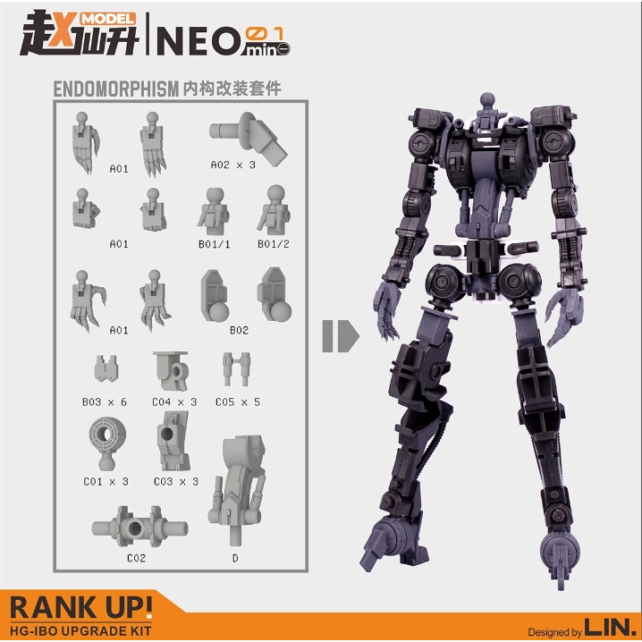 ZXD NEO HG 1/144 IBO Barbatos Frame 3D Print Detail Upgrade Parts | Shopee Philippines