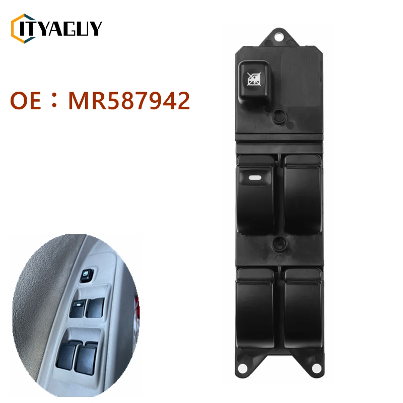 Car Window Driver Side Main Switch LHD for Mitsubishi Pajero Montero ...