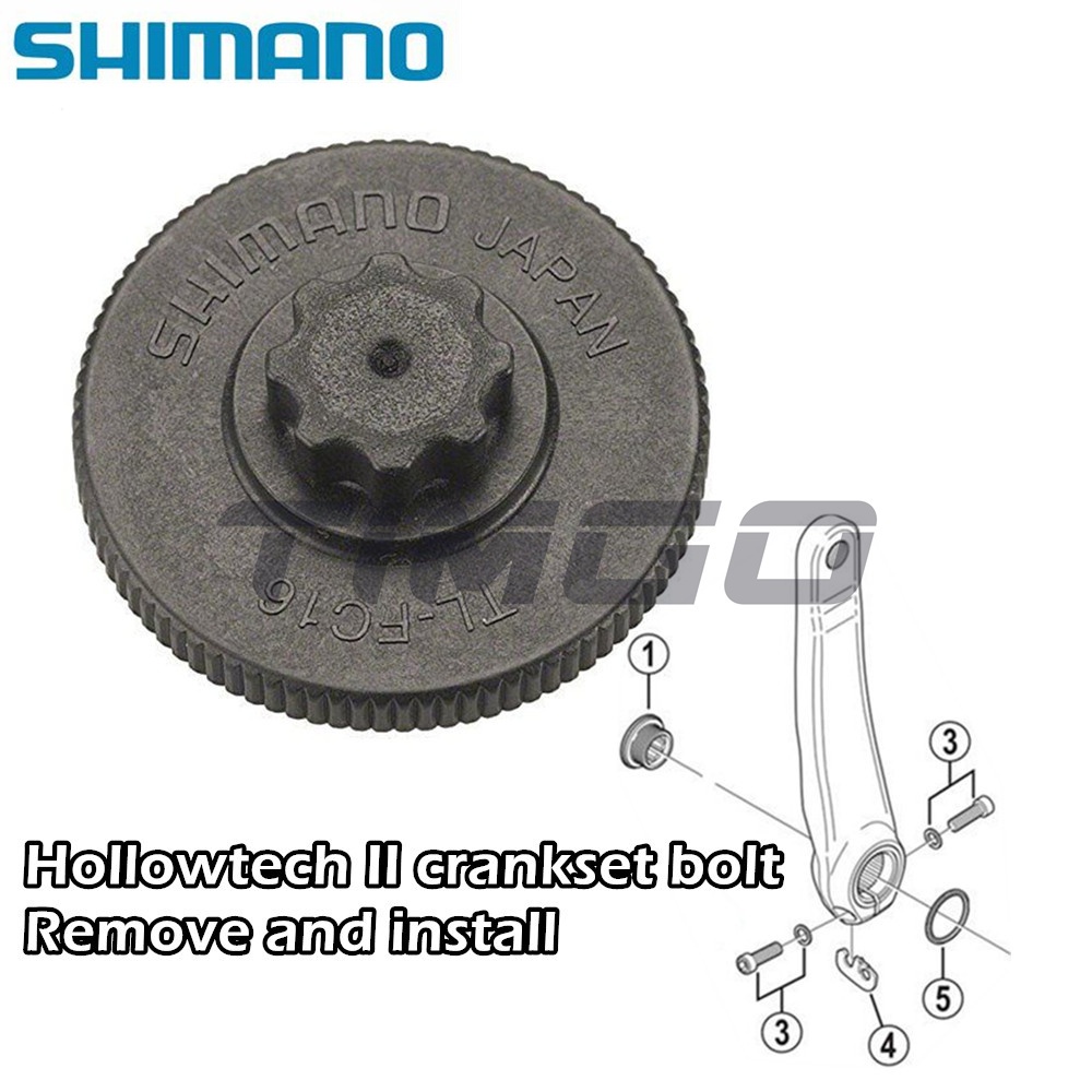 Shimano TL-FC16 Hollowtech II Crank Arm Bolt Removel Installation ...