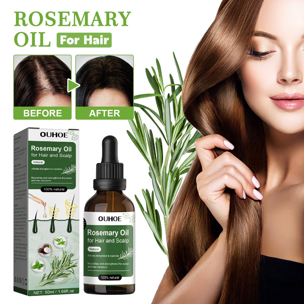 Ouhoe Rosemary Oil For Hairandscalp 50ml Hair Growth Oil Anti Hair Loss