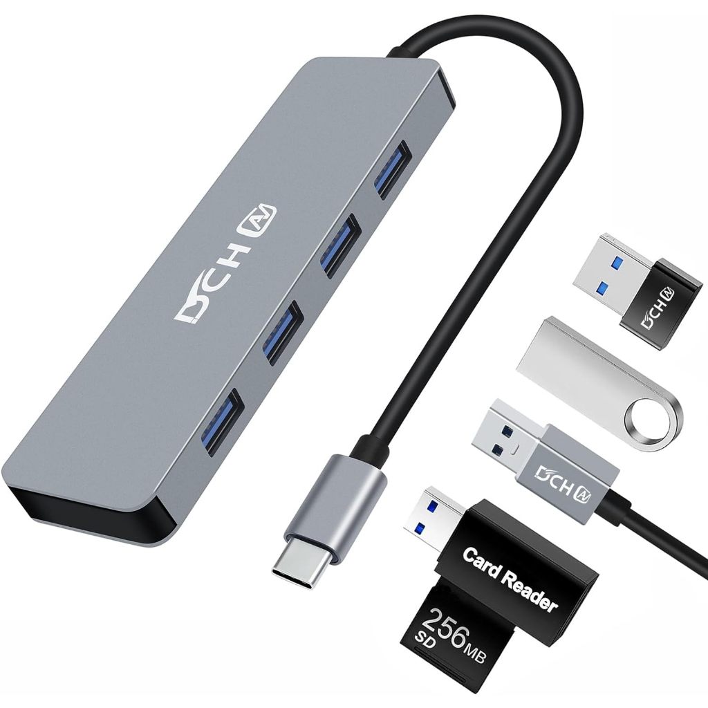 USB HUB 3.0 4-Port USB C Splitter Compatible with Laptop PC Desktop ...