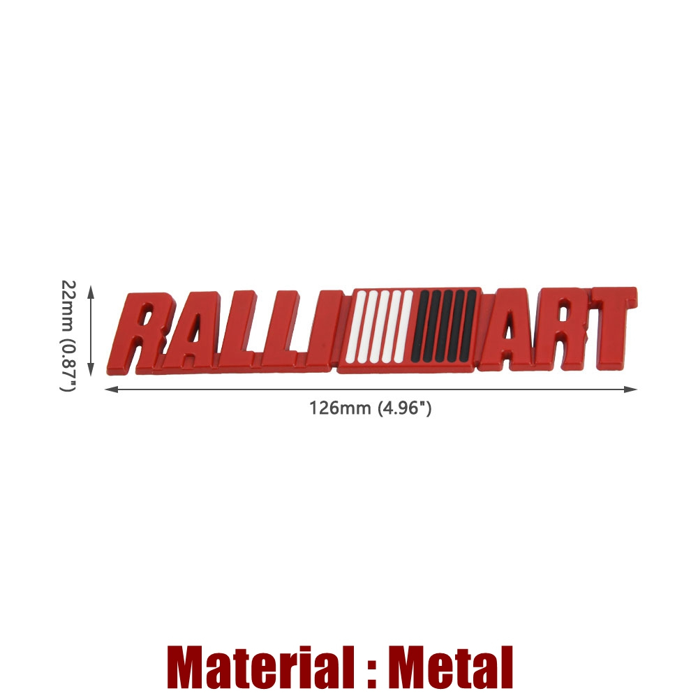 3D Emblem Front & Rear Sticker RALLIART MIVEC Badge Decal Stickers For ...