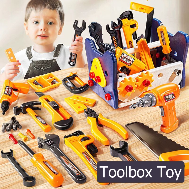 Local Delivery Construction Tools Toys for Kids Boy Children Tool Box ...