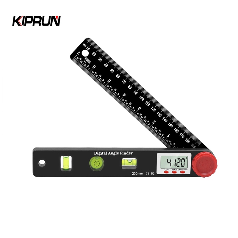 KIPRUN Digital Angle Finder, 4 in 1 Digital Protractor Ruler Level Tool ...