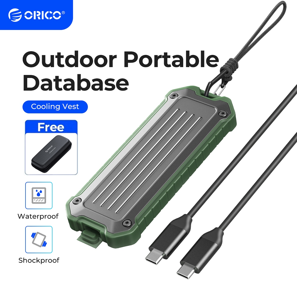 ORICO Outdoor Series M.2 NVME SSD Enclosure 10Gbps M.2 NVMe/SATA ...