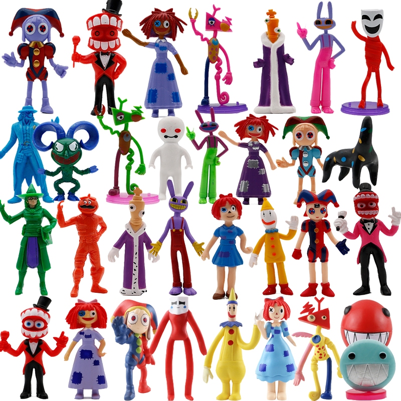 The Amazing Digital Circus Figure Set Pomni Jax Gangle Zooble Action ...