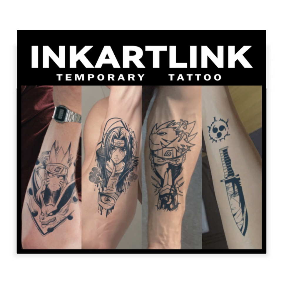 NARUTO Collection temporary tattoo stickers, waterproof long-lasting ...