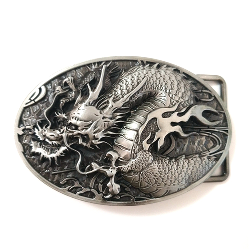 Antique Classy Metal Dragon Belt Buckle Chinese Style Accessory Men ...