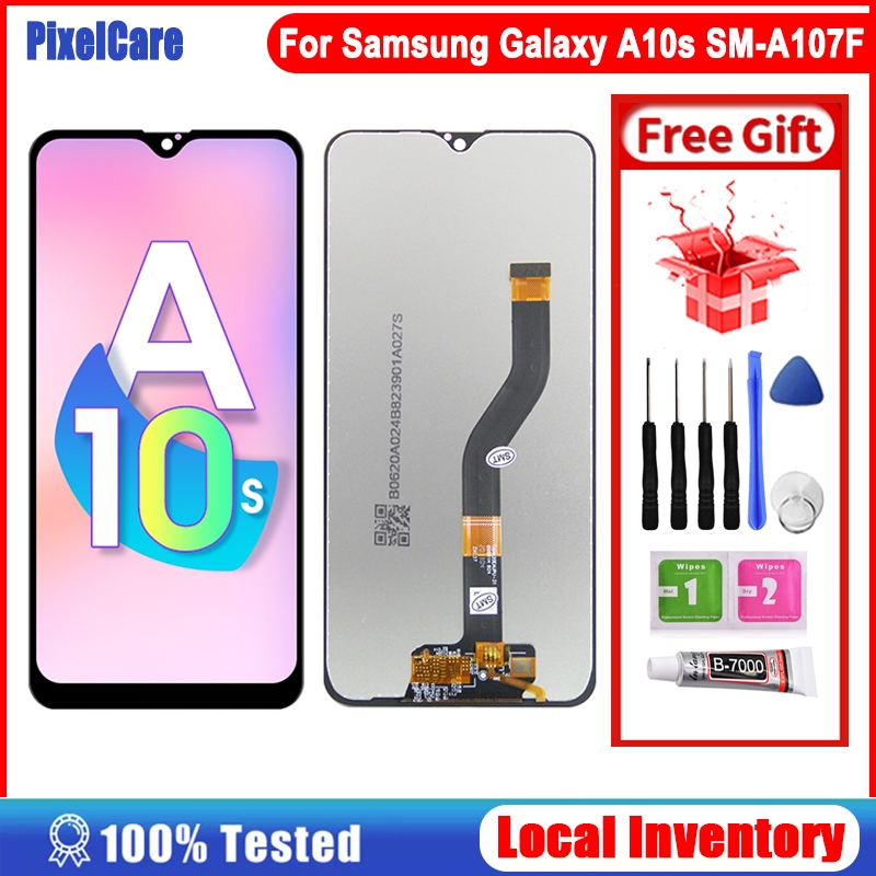 Pixelcare LCD With Frame For Samsung Galaxy A10s SM-A107F, SM-A107M LCD Display Touch Screen ...