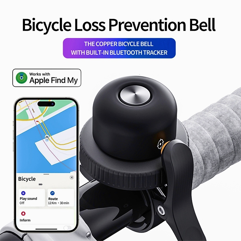 Mechanical Bicycle Bell Hidden GPS Positioning Tracking Anti-theft ...