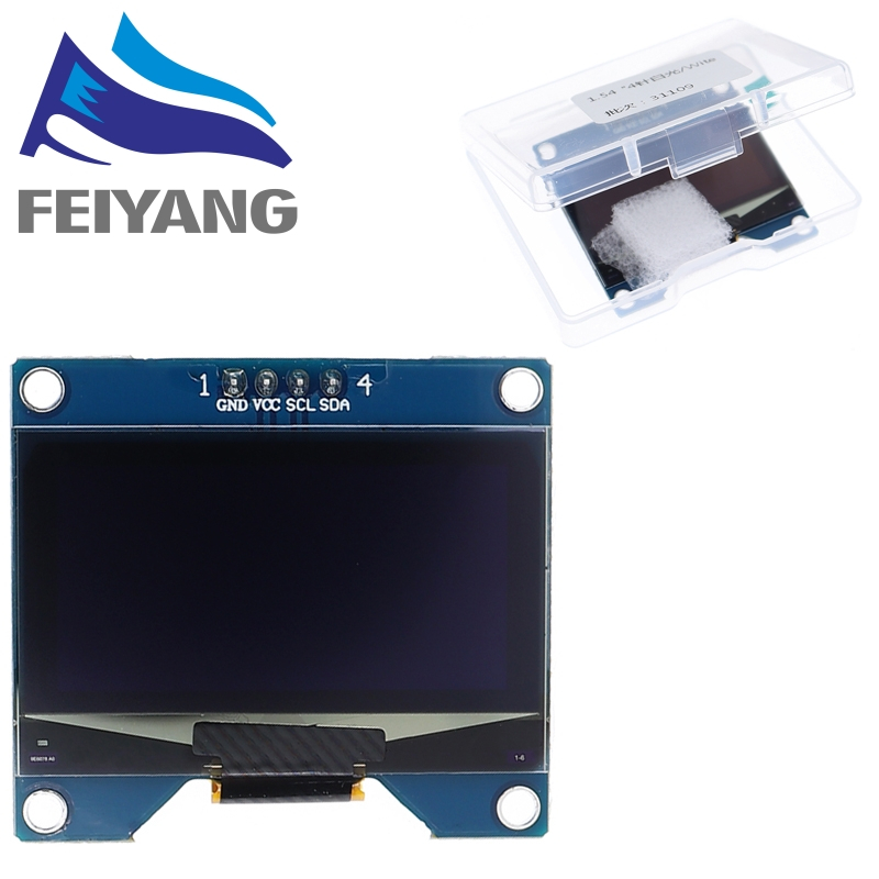 1.54 inch 4PIN White Blue OLED Screen Module SSD1309 Drive IC ...