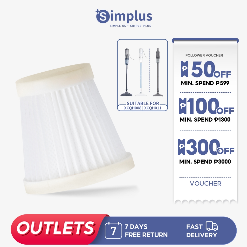 Simplus Vacuum Cleaner Replacement Filter HEPA for XCQH008 | Shopee Philippines