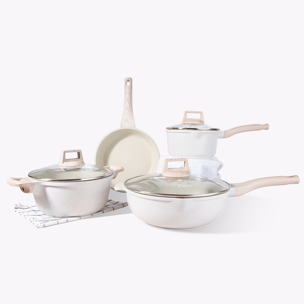 Simplus Nonstick Pots and Pans With Lid Cookware Set PFOA Free Suitable ...