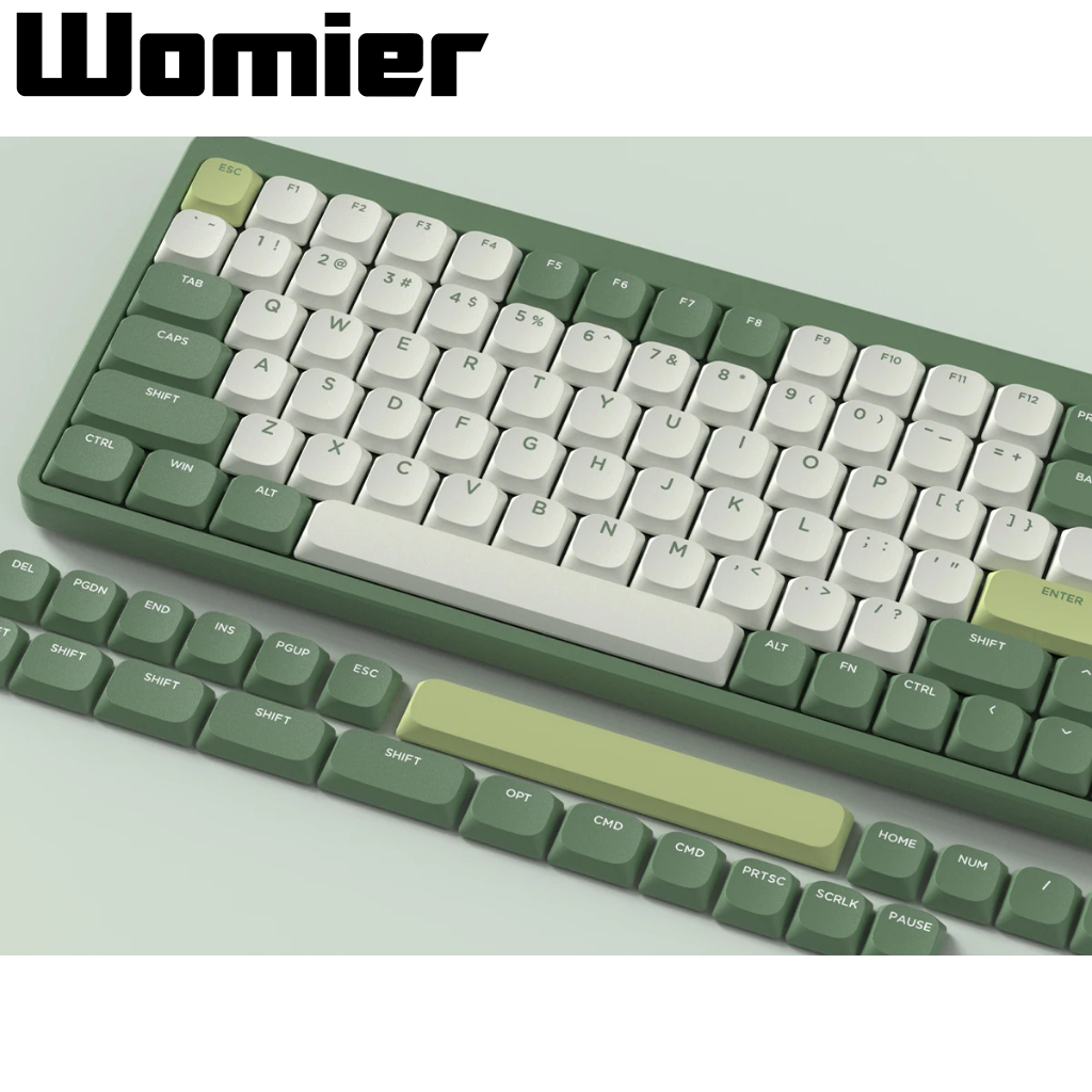 WOMIER 143 Keys Low Profile PBT Keycaps Full Set Double Shot Custom ...