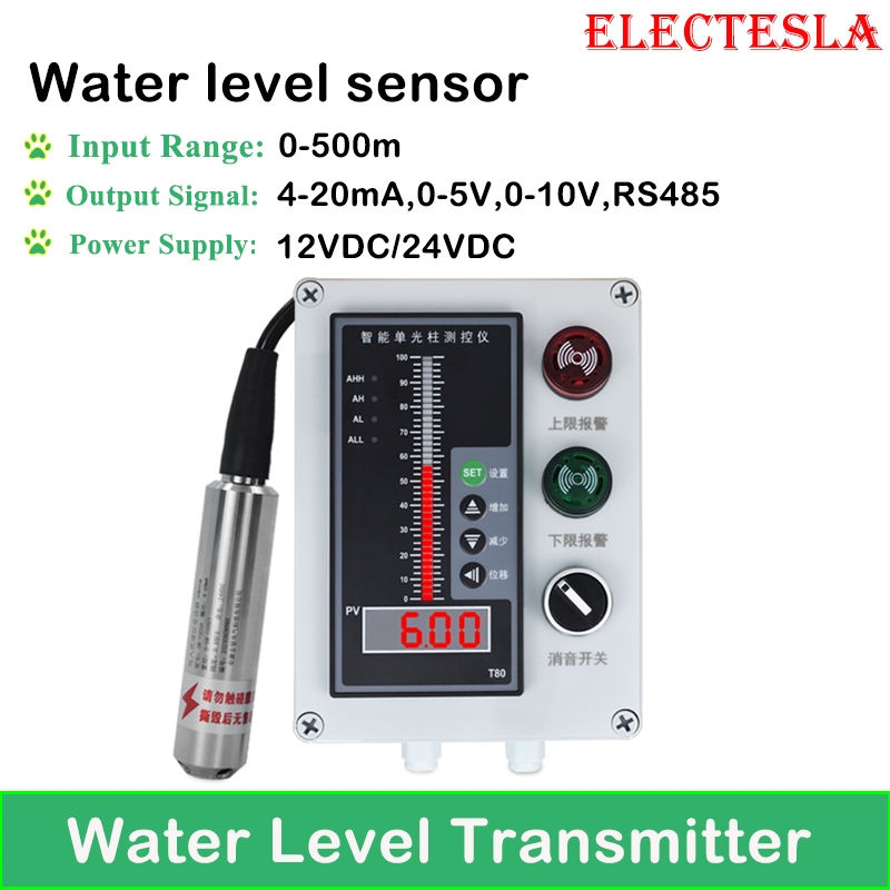 SS316 Sea Water Liquid Level Sensor 12-24VDC Integrate Level ...