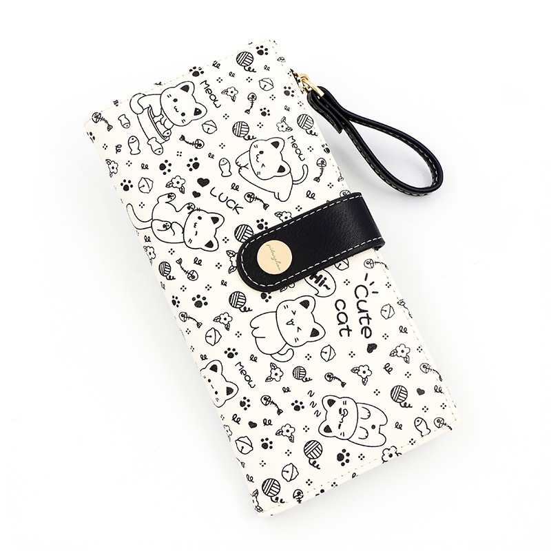 Bmomo Korean Coin Purse Cute Long Wallet With Card Holder Soft Leather ...