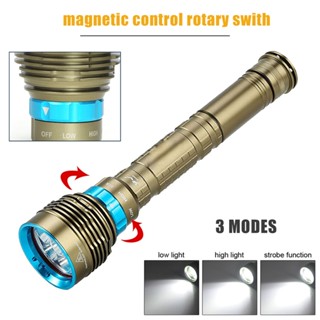 Asafee DX7 Diving Scuba Flashlight 5600LM 7*T6 LED White Light Ultra ...