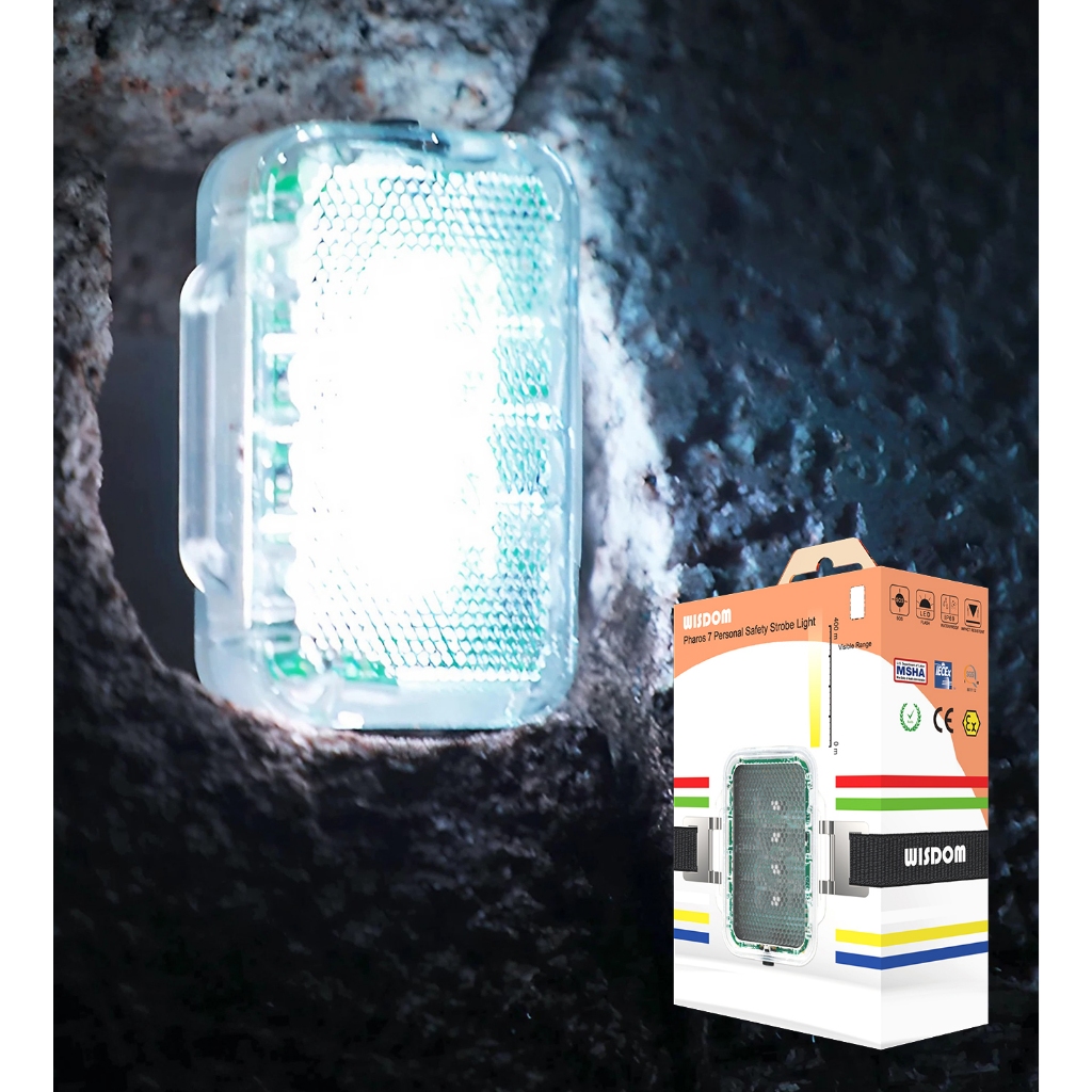 WISDOM Pharos 7 Personal Safety Light with Headband, Rechargeable ...