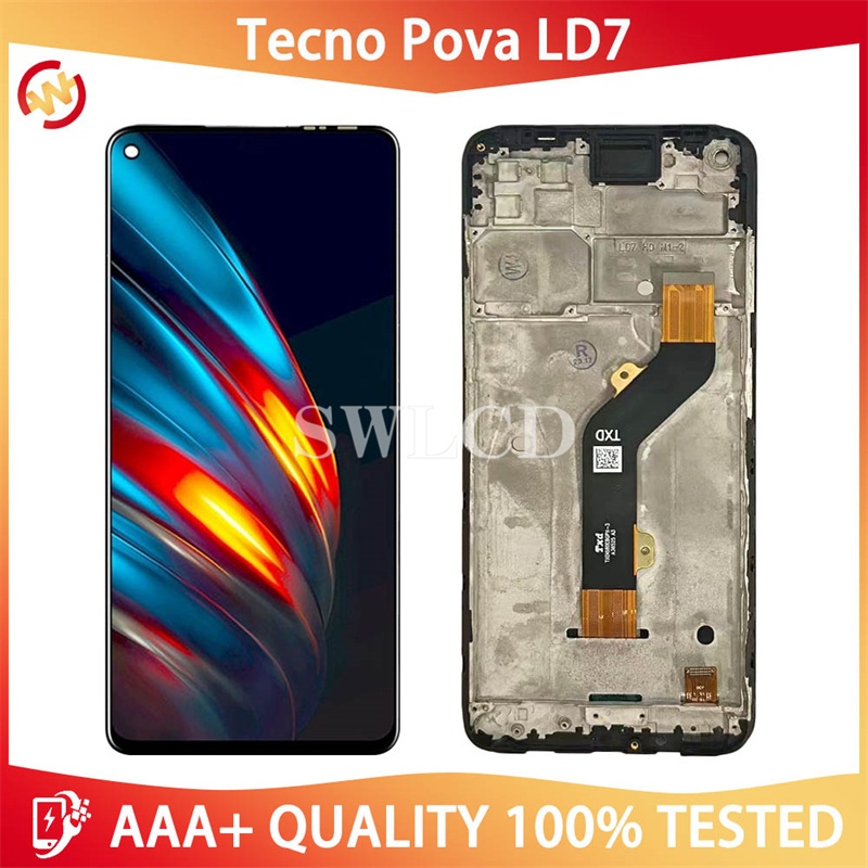For Tecno Pova LCD With Frame Display Screen touch Replacement ...