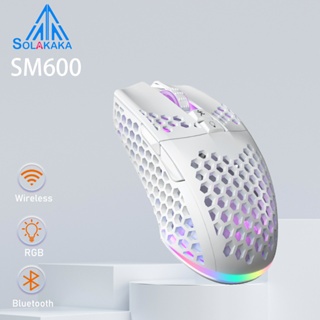 SOLAKAKA SM600 Wired 2.4G Wireless Charging Bluetooth Mouse with ...