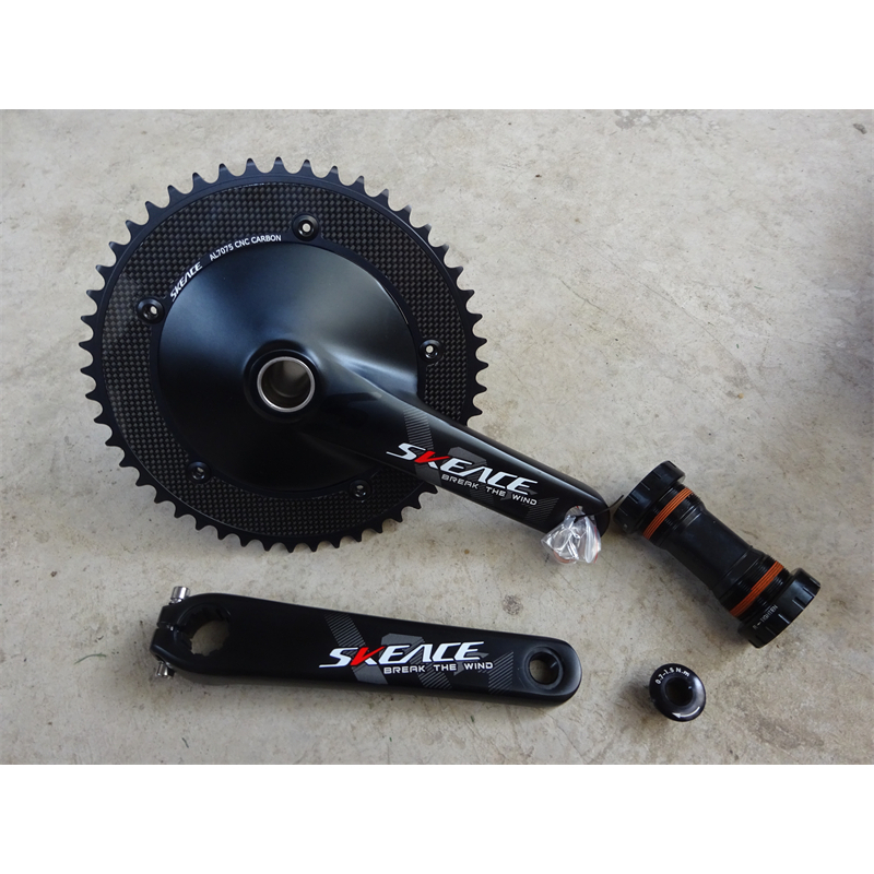 SKEACE Break The Wind Alumniun Alloy Carbon Crankset Fixed Gear ske 49T ...