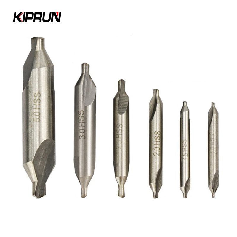 KIPRUN 5pcs HSS Combined Center Drills 60 Degree Countersinks Angle Bit ...