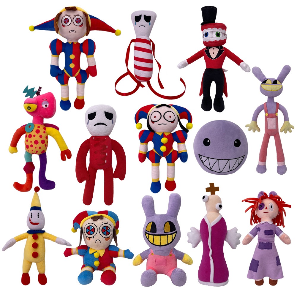16-43cm The Amazing Digital Circus Plush Toy Pomni Jax Ragatha Kinger Caine Bubble Clown Soft ...