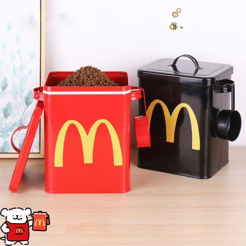 Pet Food Storage Bucket Dog Food Bucket Sealed Food Storage Bucket Cat ...