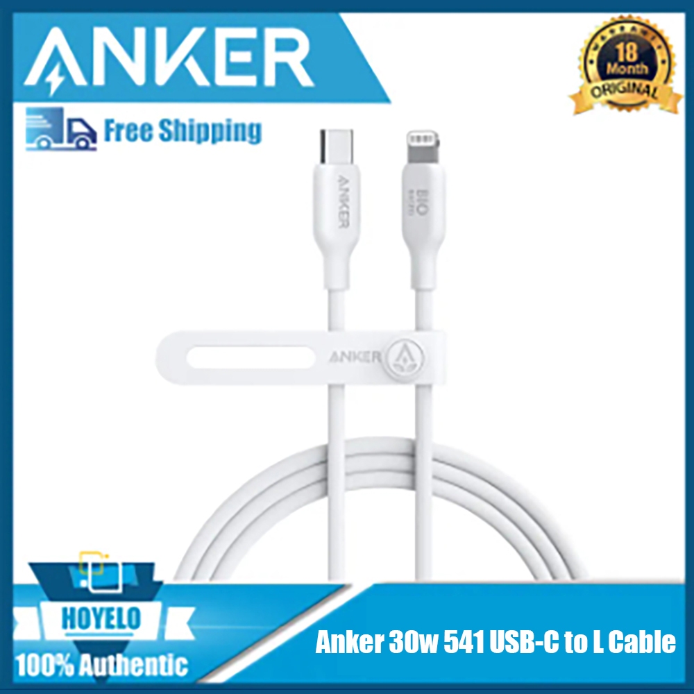Anker 30w USB-C to L Cable, Anker 541 Cable 3ft MFi Certified, Bio ...