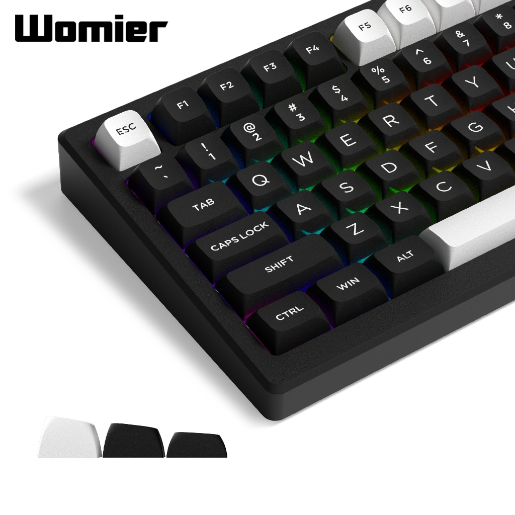 WOMIER WOB 189 Keys Keycaps, ISA Profile PBT Double Shot Key Cap for 60 ...