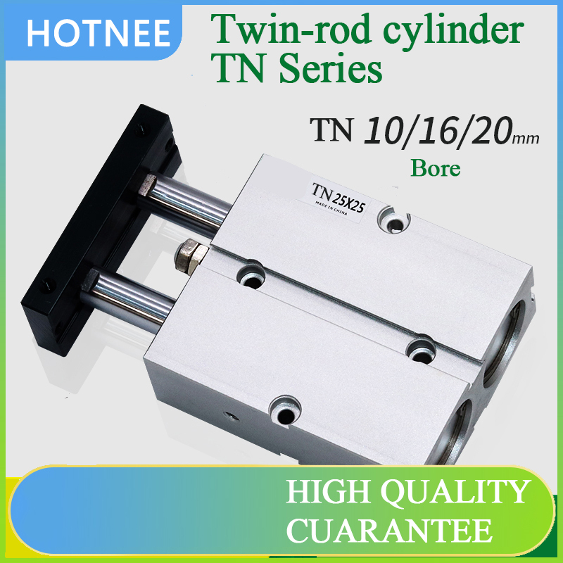 TN Series Pneumatic air Cylinder Double Shaft Double Rod Cylinder ...