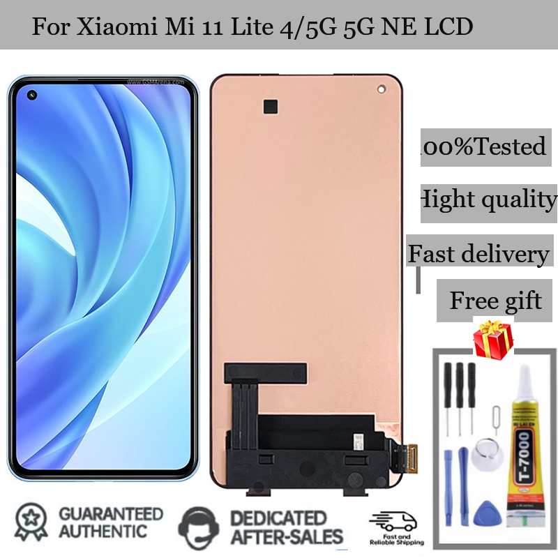 Original Xiaomi Mi 11 Lite Mi 11 Lite 5G Mi 11 Lite 5G NE LCD Display Touch Screen Replacement ...
