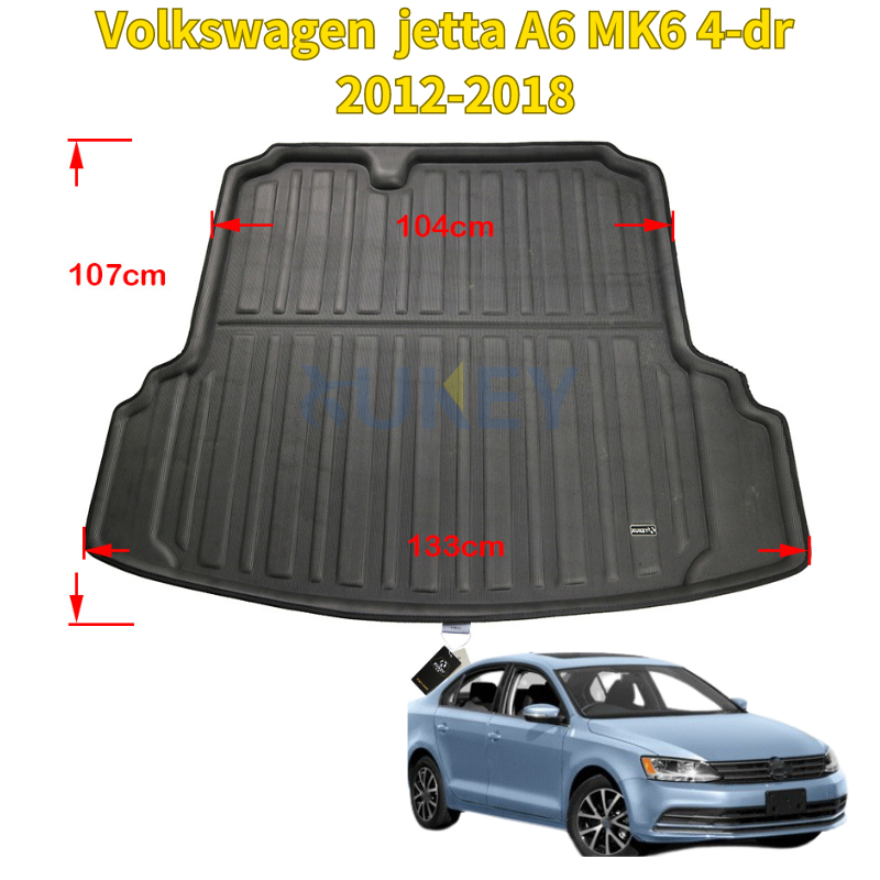 For Volkswagen VW Jetta MK6 2012 - 2018 Car Rear Trunk Cargo Boot Tray ...