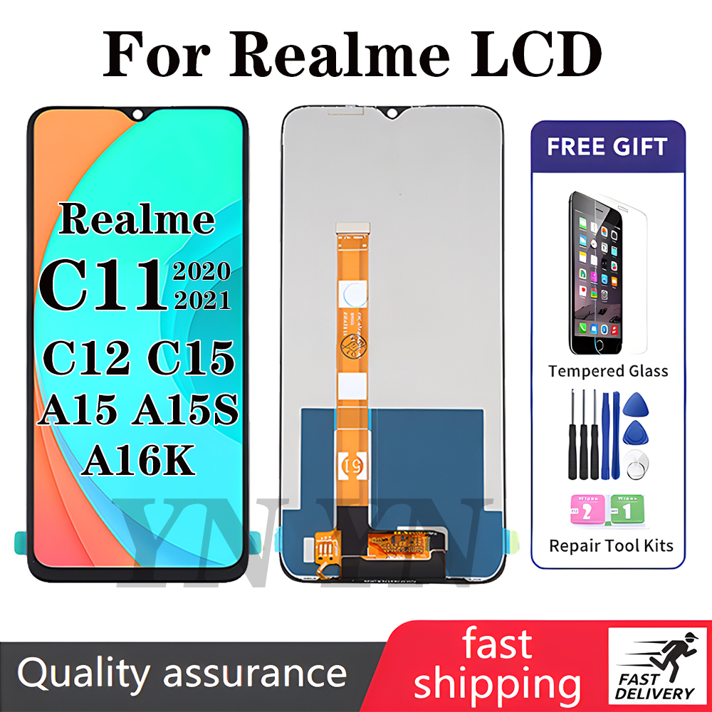 For Realme C11 2020 Realme C12 Realme C15 A16K A15 A15S LCD Touch Screen Display Assembly ...