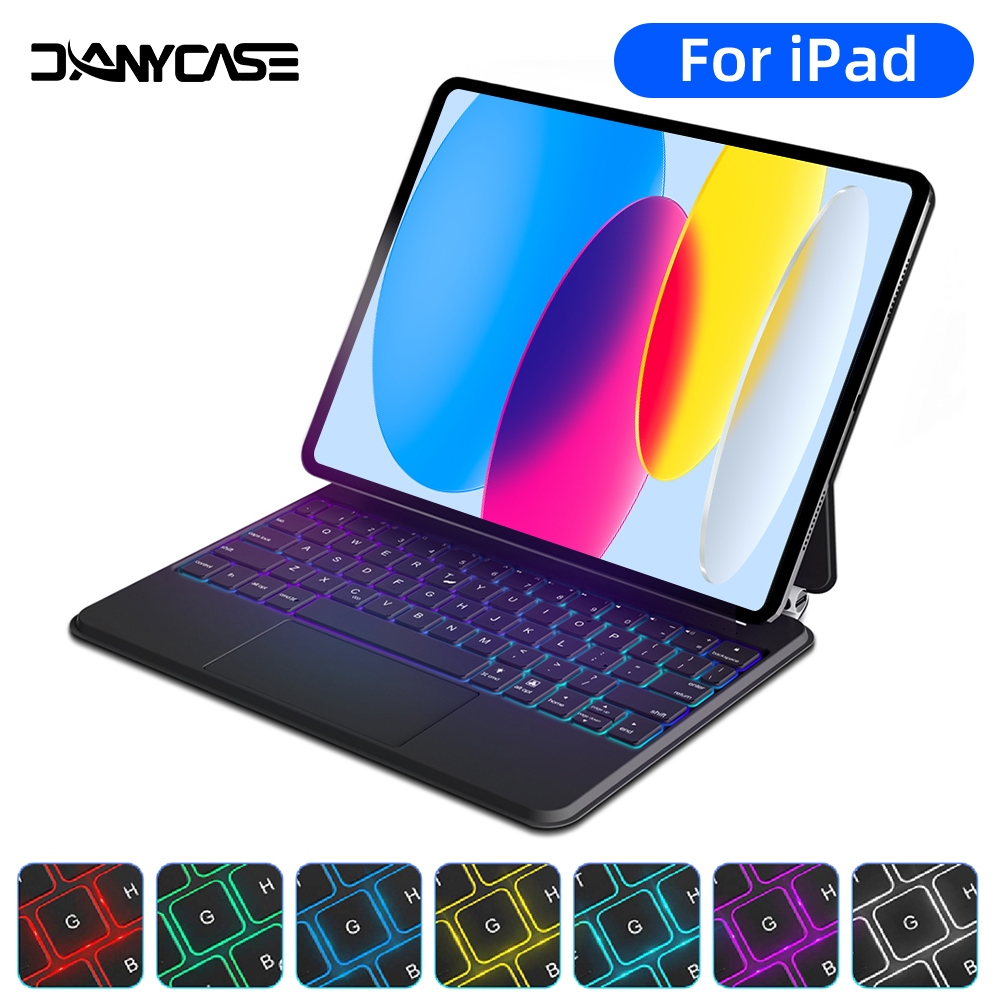 Magnetic Keyboard Case for iPad 10th Air 6th Gen 11'' 13 M2 2024 Pro 13 ...