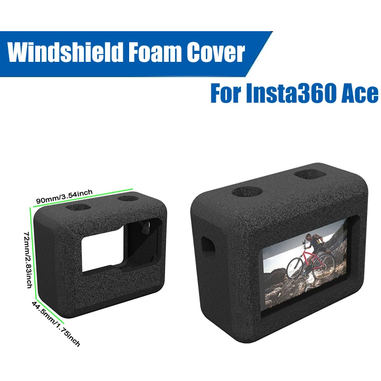 Windproof Wind Foam Noise Reduction Cover Case For Insta 360 Ace Camera ...
