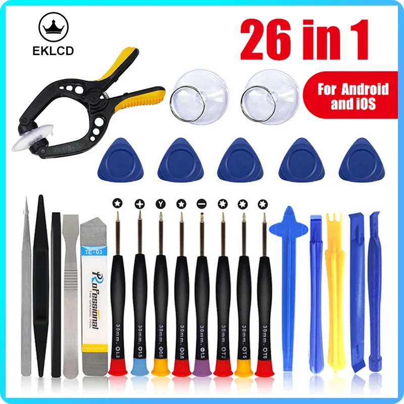26 in 1 Mobile Phone Repair Tools Screwdriver Set For iPhone iPad ...